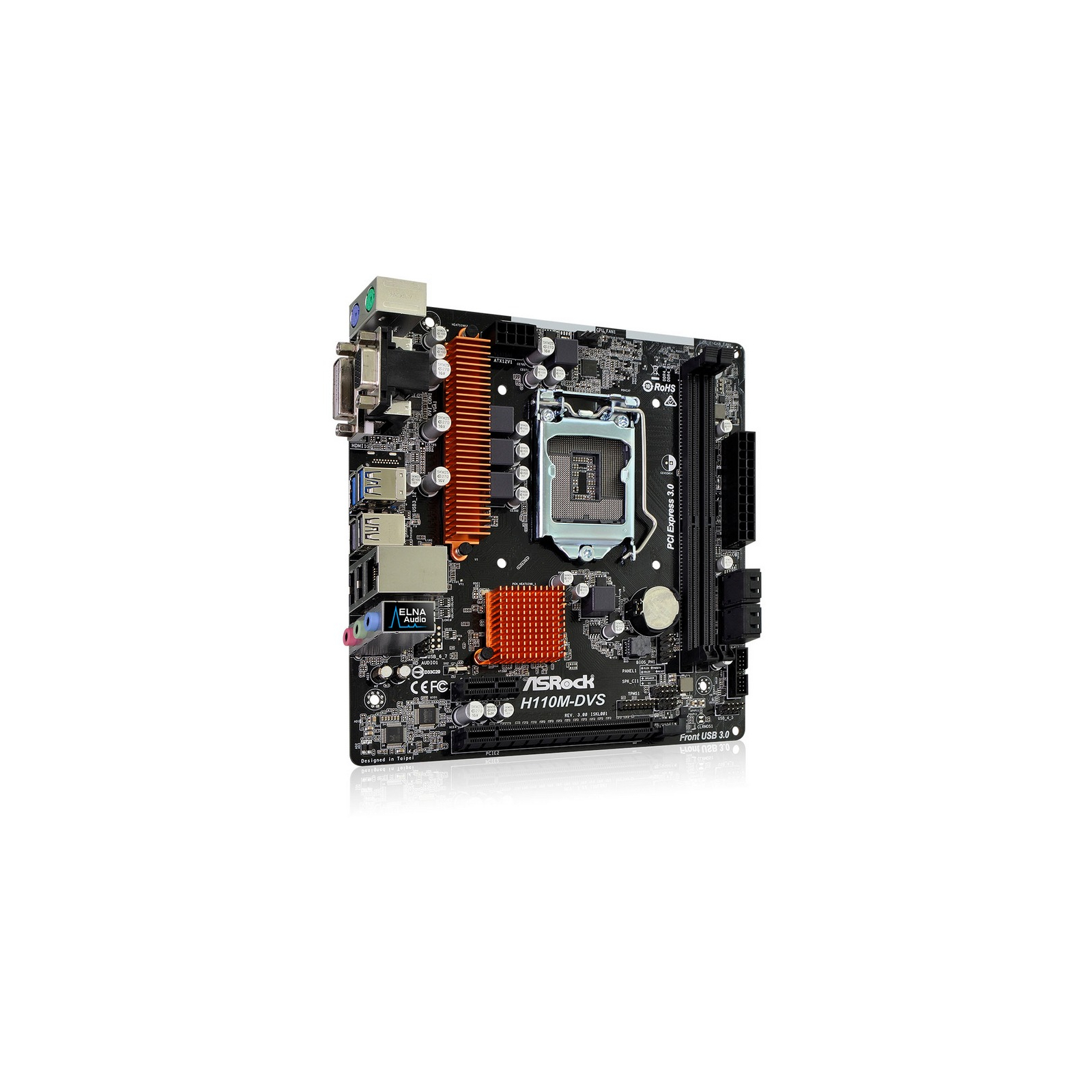 Материнская плата ASRock H110M-DVS R3.0 цены в Киеве и Украине - купить ...