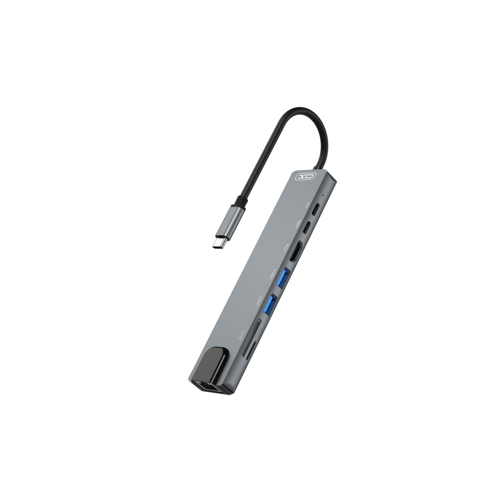 ᐈ Купити концентратор XO 8-in-1 Dock USB-C (USB/USB-C PD/HDMI 4K/SD/TF ...