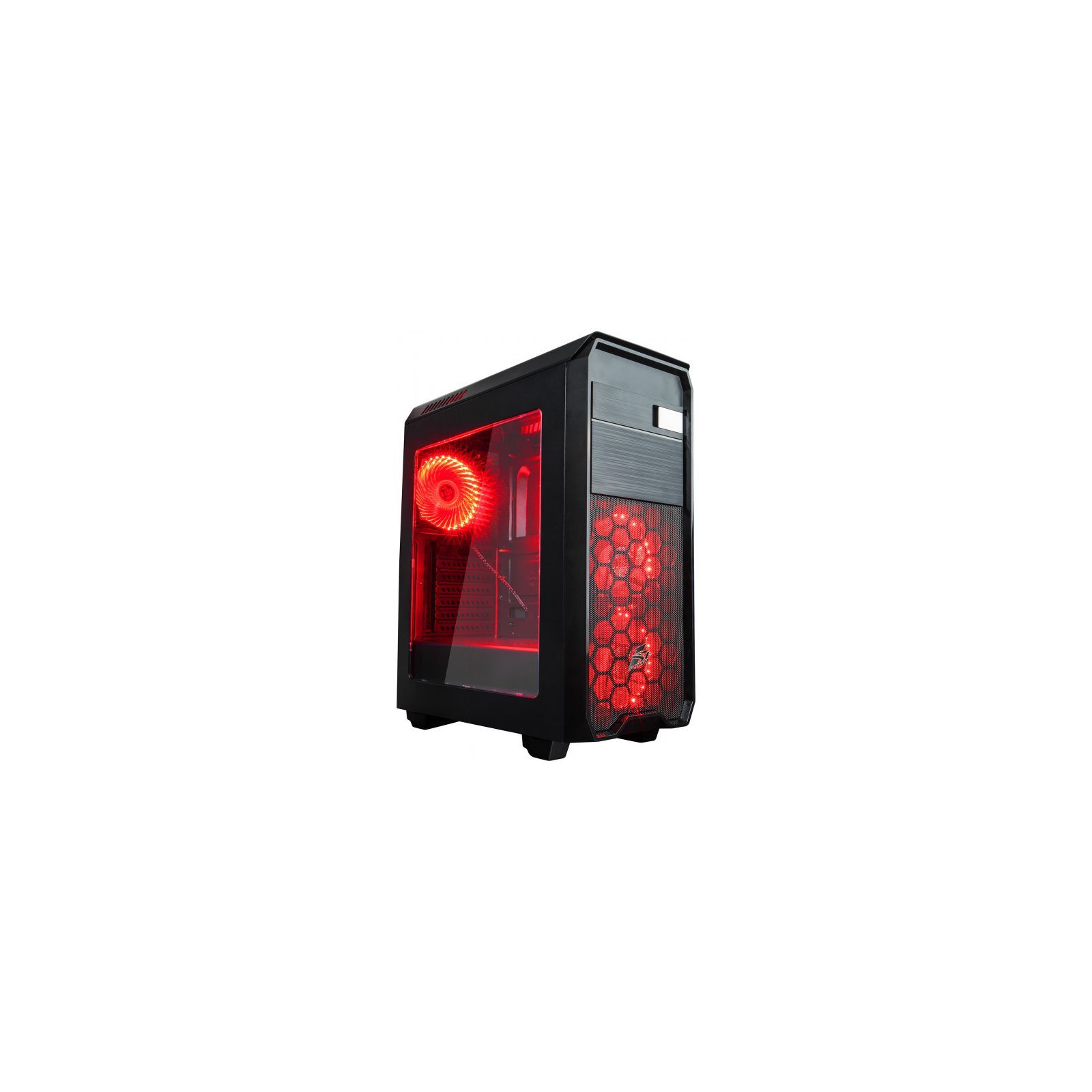 CPU - Корпус 1stPlayer BLACK SIR MA2 RED LED