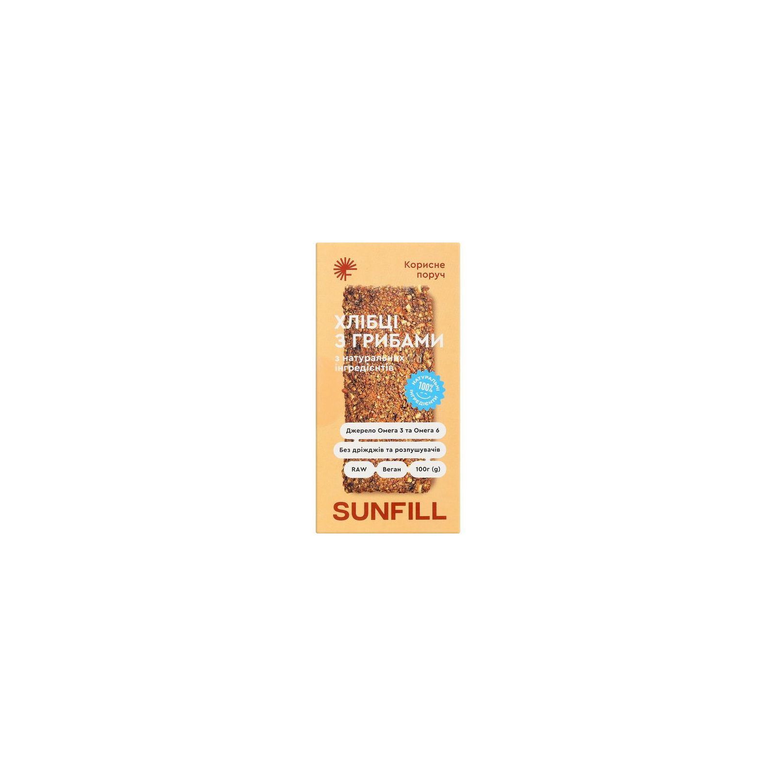 Хлебцы детские Sunfill с грибами 100 г (4820211260132)цены в Киеве и ...