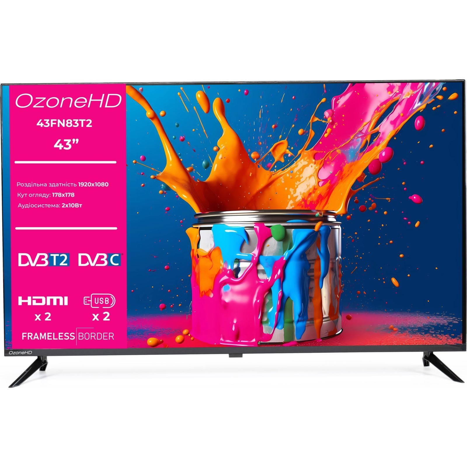 ᐈ Купить телевизор Ozonehd 43FN83T2 в Киеве и Украине | Цена в магазине ...
