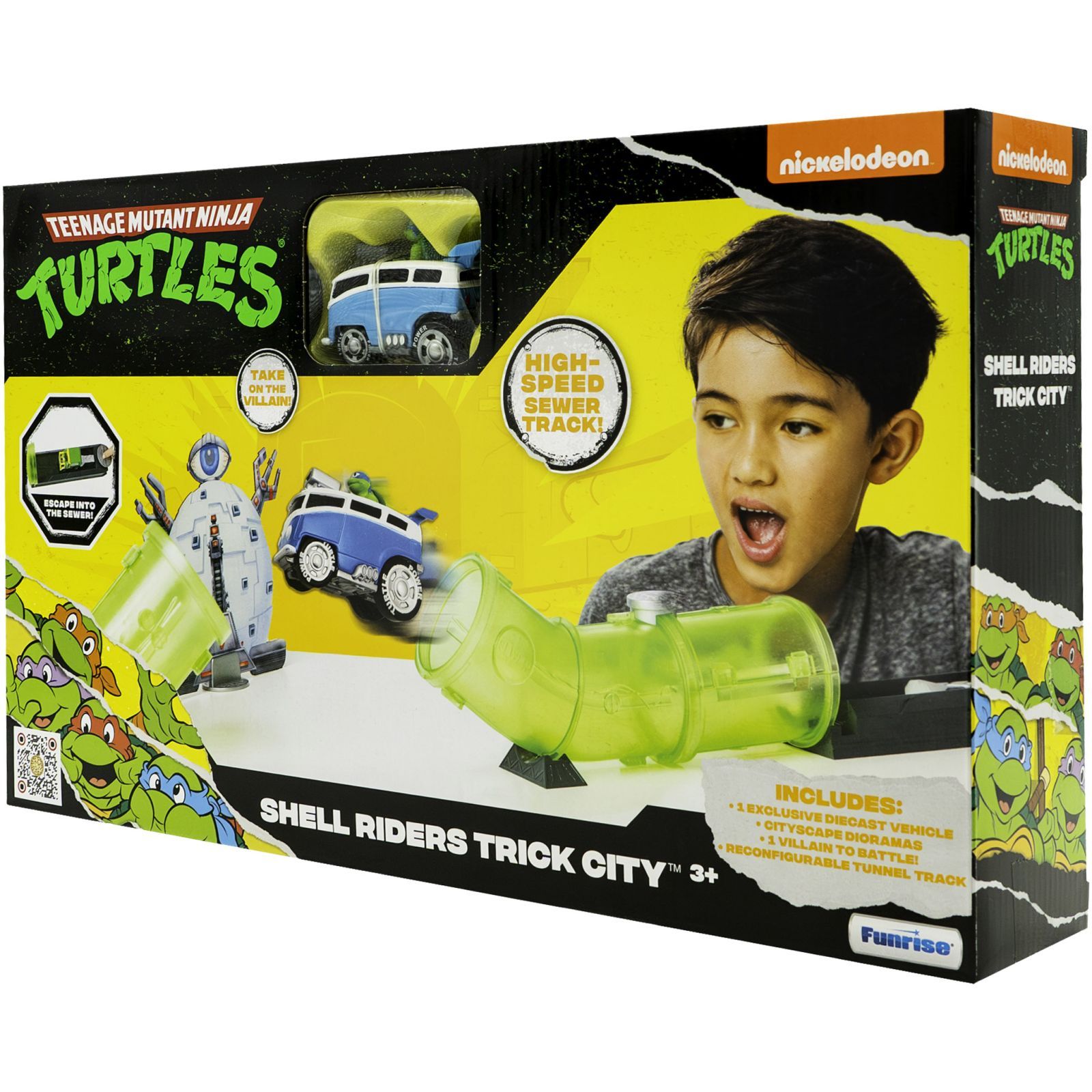 Ігровий набір Funrise TMNT Черепашки-ніндзя класичні Божевільний тунель ...