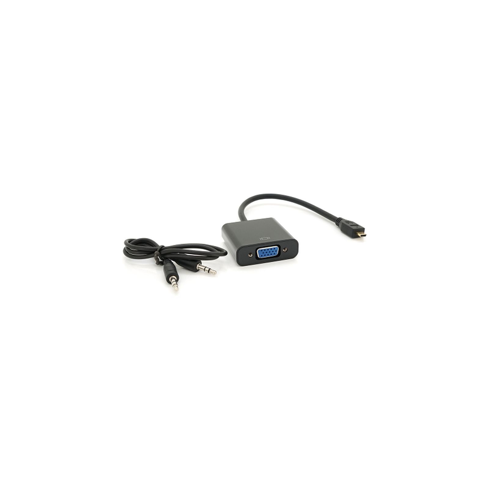 ᐈ Купити перехідник Voltronic micro HDMI M to VGA F + Audio 0.3m 4K/2K ...