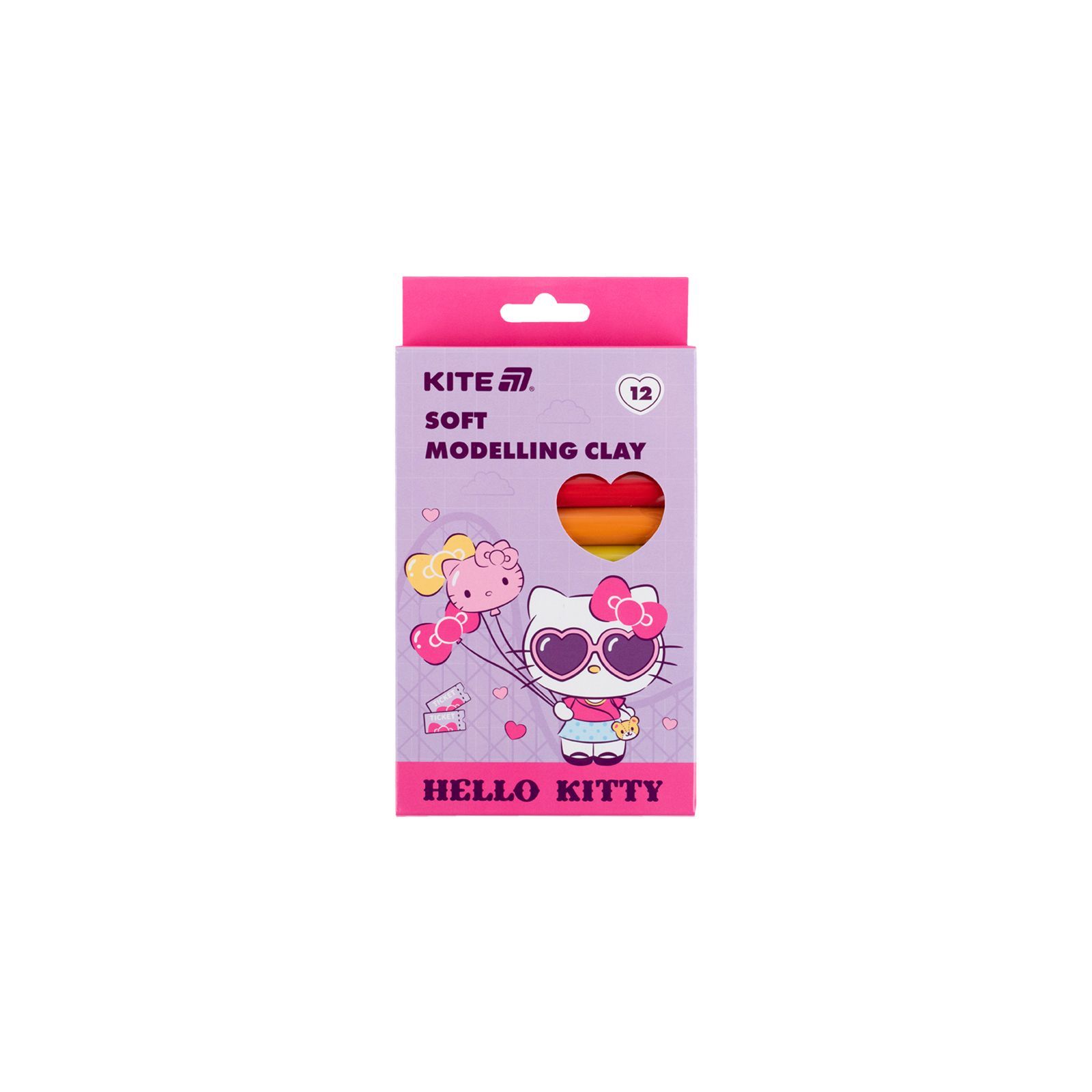 Пластилин Kite Hello Kitty восковий, 12 кольорів, 200 г (HK25-086)цены ...