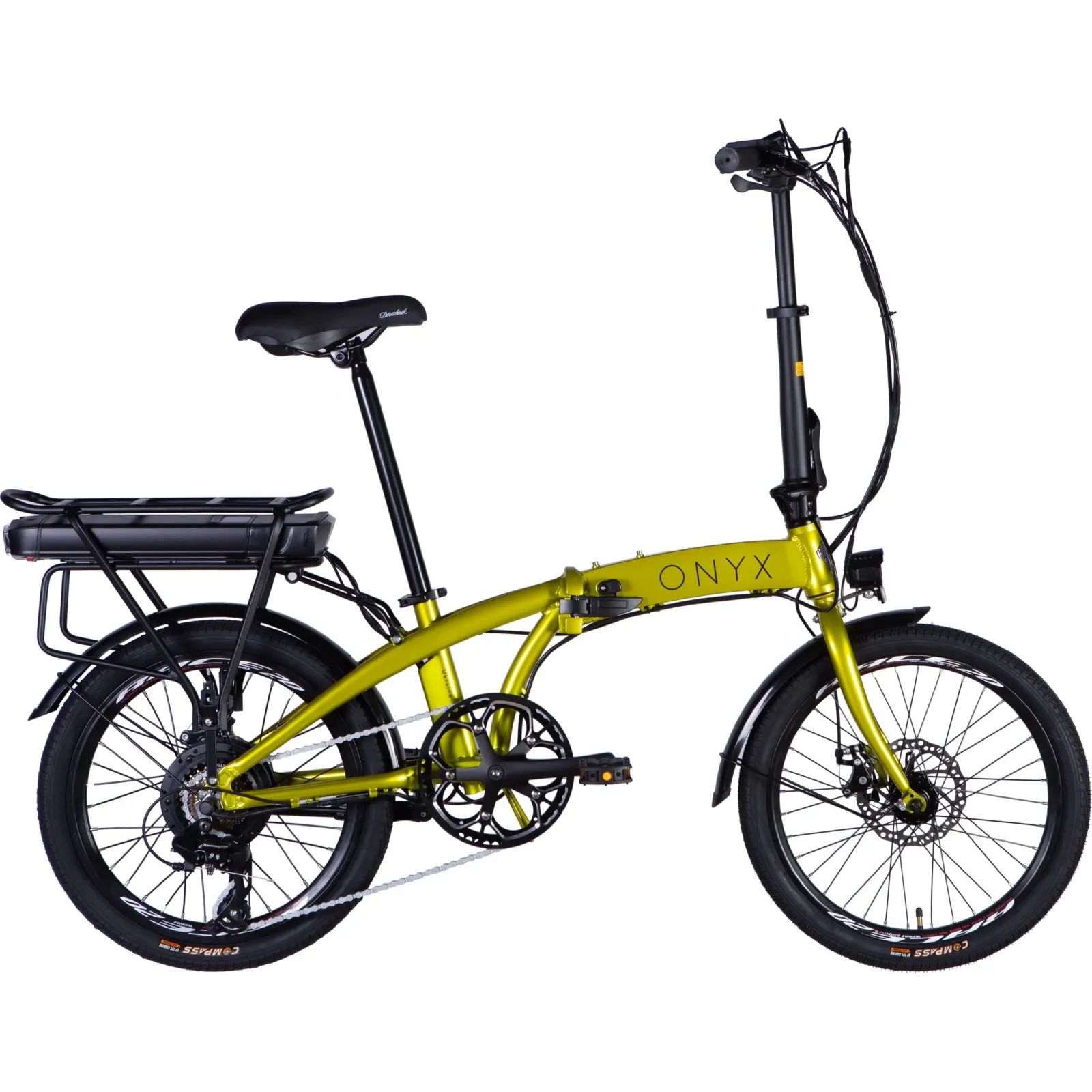 Электровелосипед Dorozhnik 20" eONYX DD рама-11" 48B 12.5А*г 500Вт гірчичний 2025 (ELB-D-20-058 ...