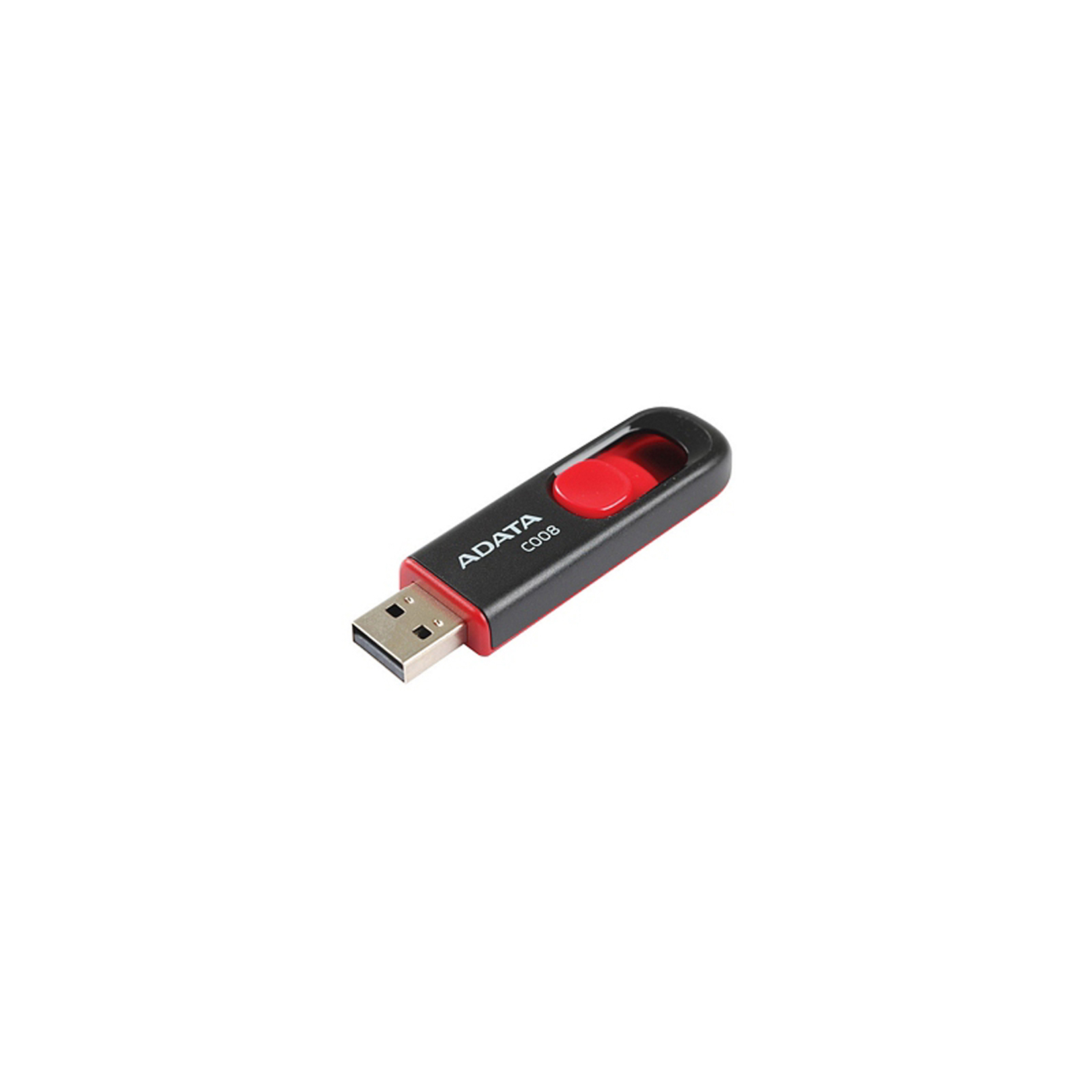USB флеш накопичувач ADATA 8Gb C008 black+red (AC008-8G-RKD) ціни в ...