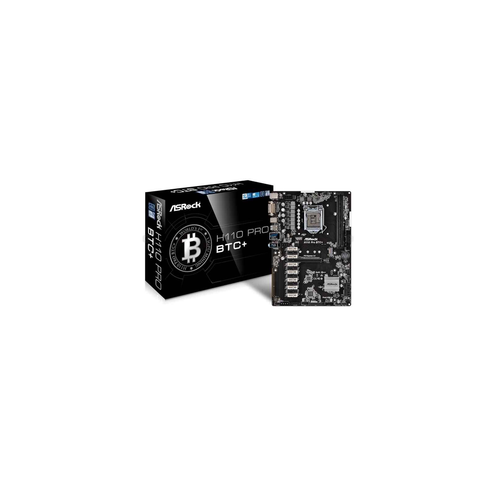 Материнская плата ASRock H110 PRO BTC+ цены в Киеве и Украине - купить ...