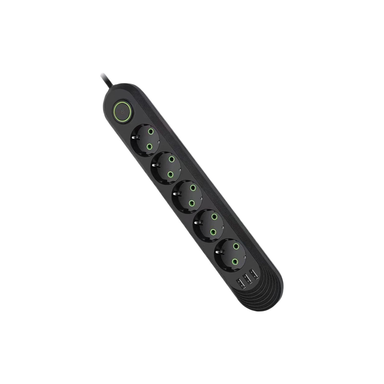 ᐈ Купити мережевий фільтр живлення Voltronic F05U, 5роз EU, 3*USB Black ...