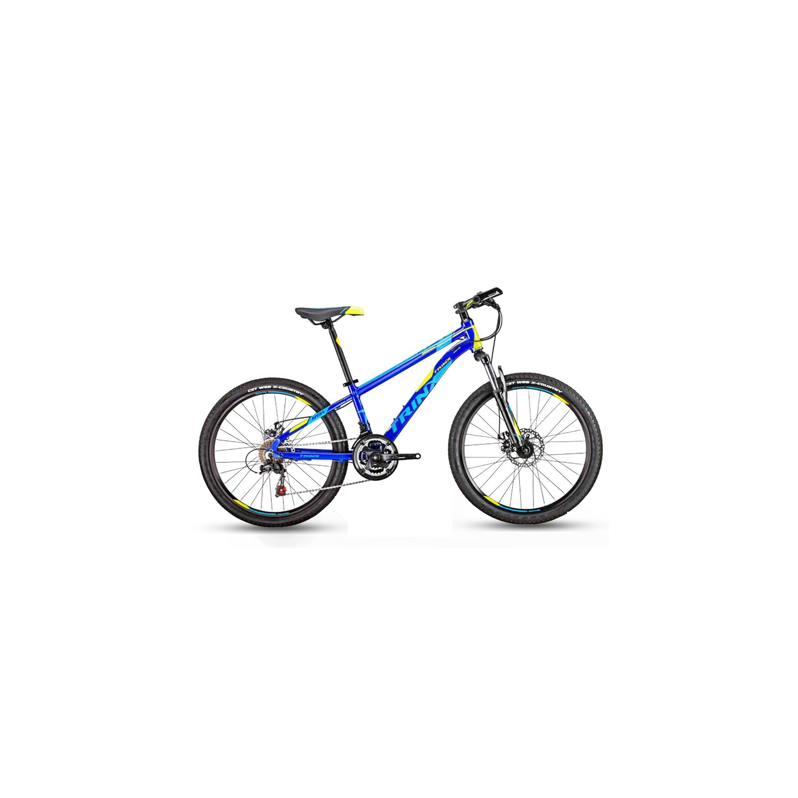 Велосипед Trinx Majestic M134 2019 24" 12.5" Blue-Yellow-Blue (M134BYB ...
