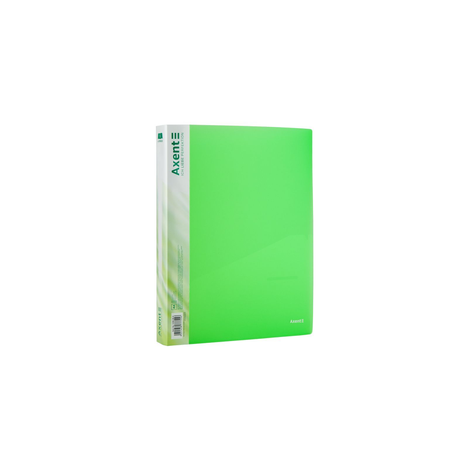 Папка на кільцях Axent А4 з 4-ма кільцями 700 мкм 35 мм Прозора зелена (1208-26-A)ціни в Києві ...
