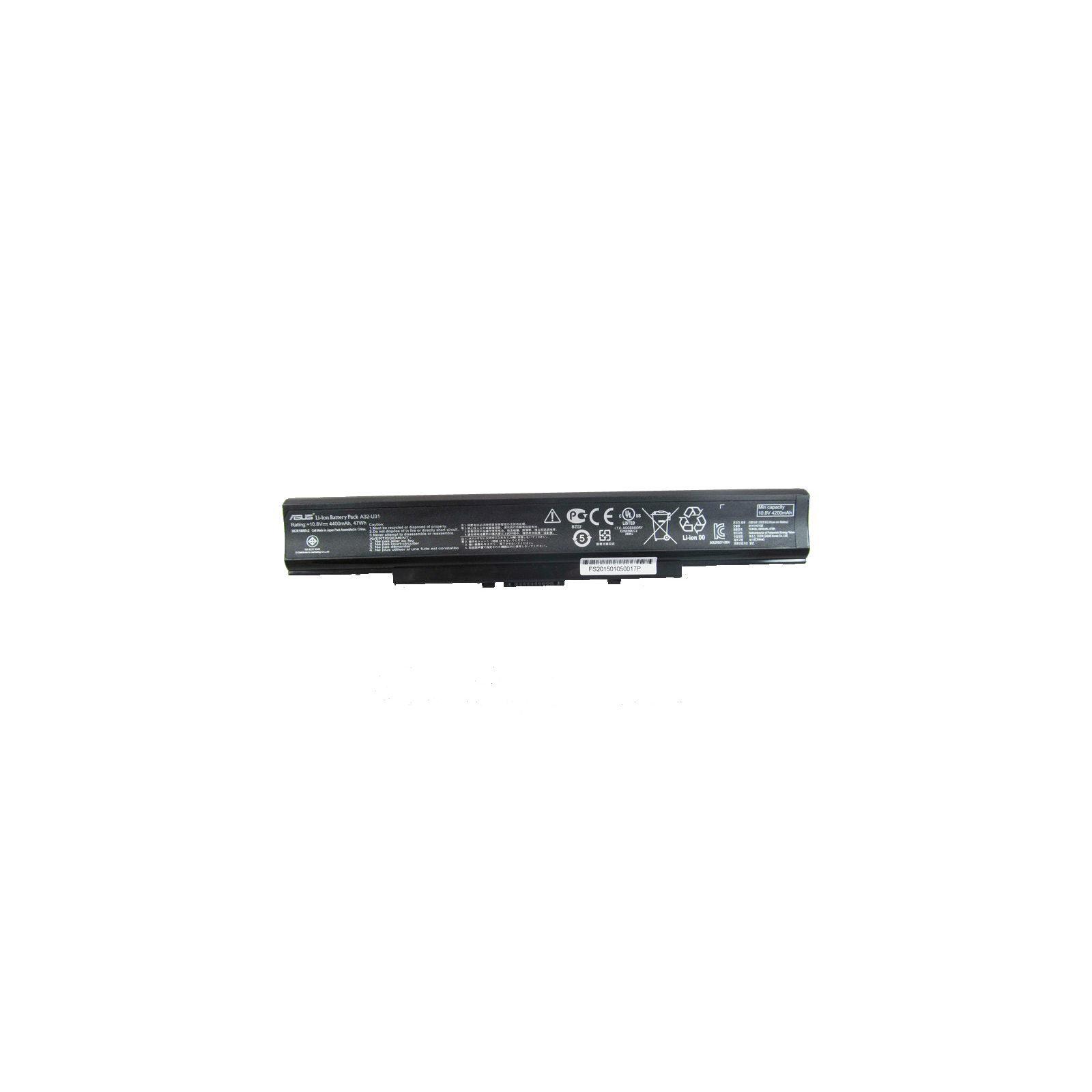 Акумулятор до ноутбука ASUS Asus A42-U31 4400mAh (47Wh) 6cell 10.8V Li ...