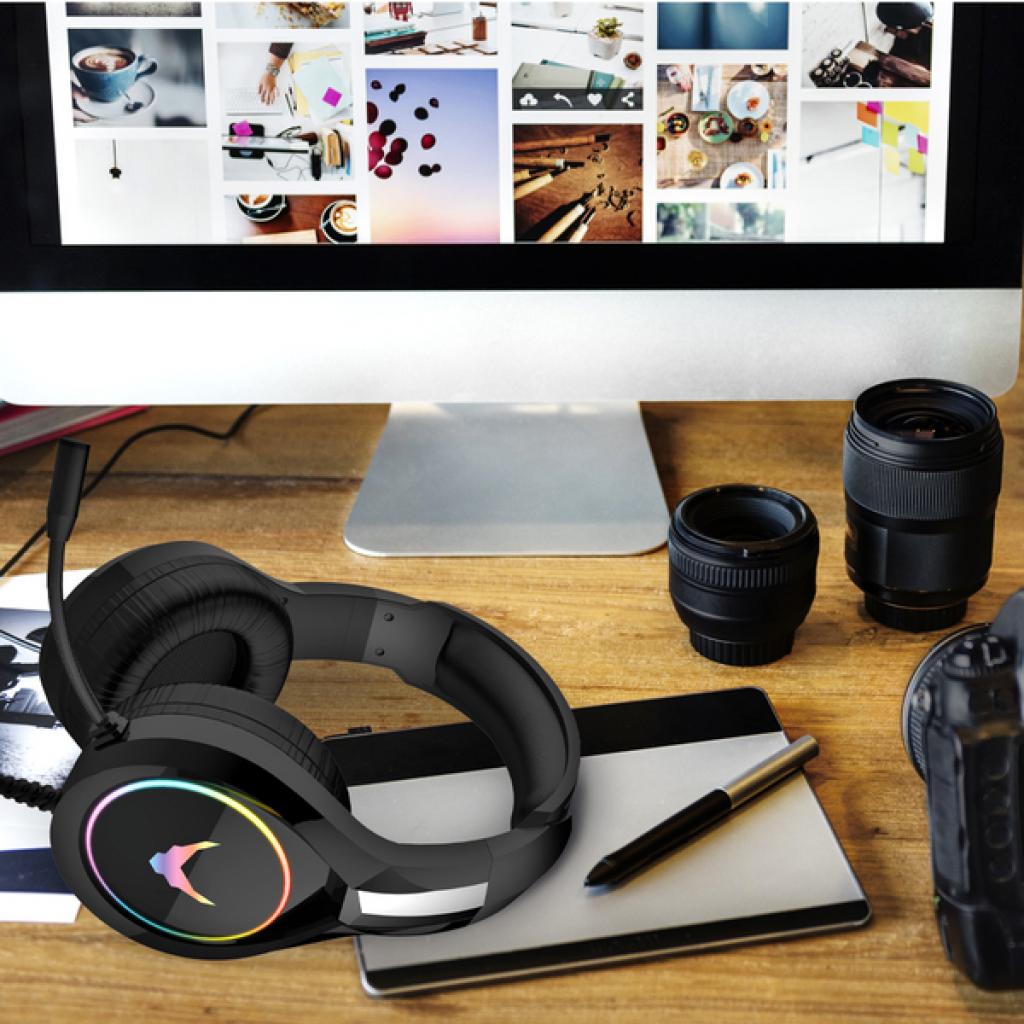 Навушники Varr VH-6060 LED RGB Backlight Black (VH6060) ціни в Києві та ...