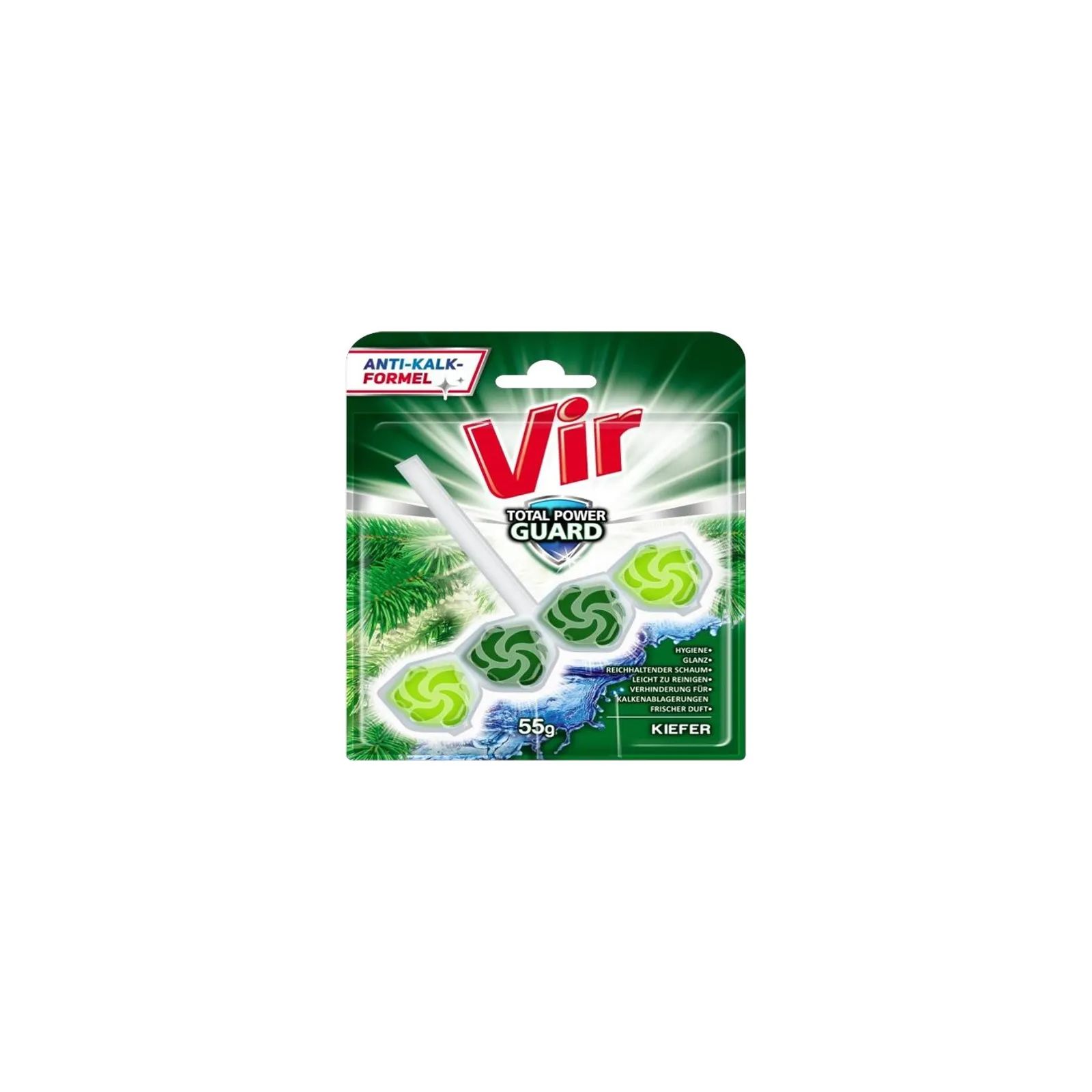 ᐈ Купити туалетний блок Vir Total Power Guard Хвоя 55 г (3801003002162 ...
