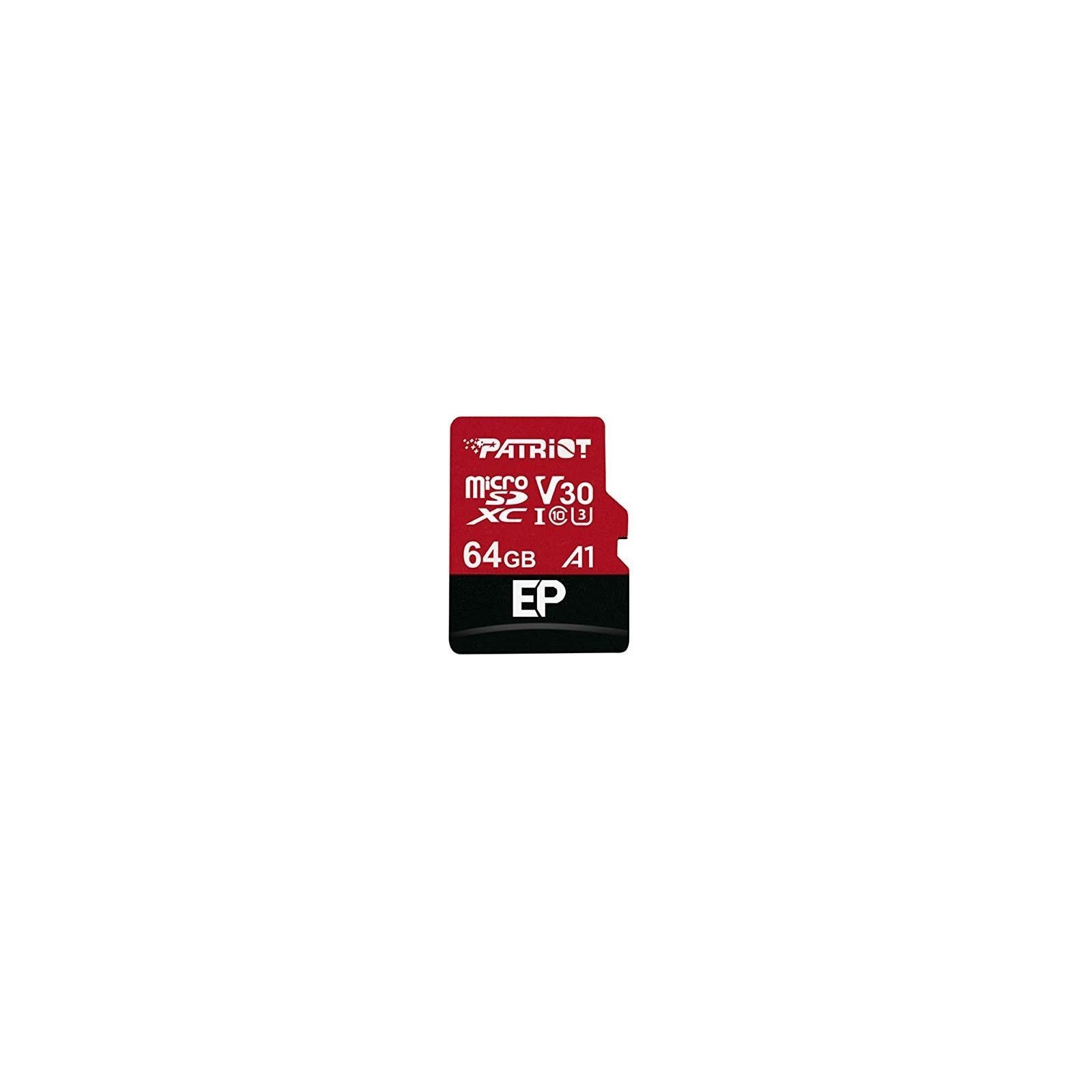 ᐈ Купити карту пам'яті Patriot 64GB microSD class 10 UHS-I U3 V30 A1 ...