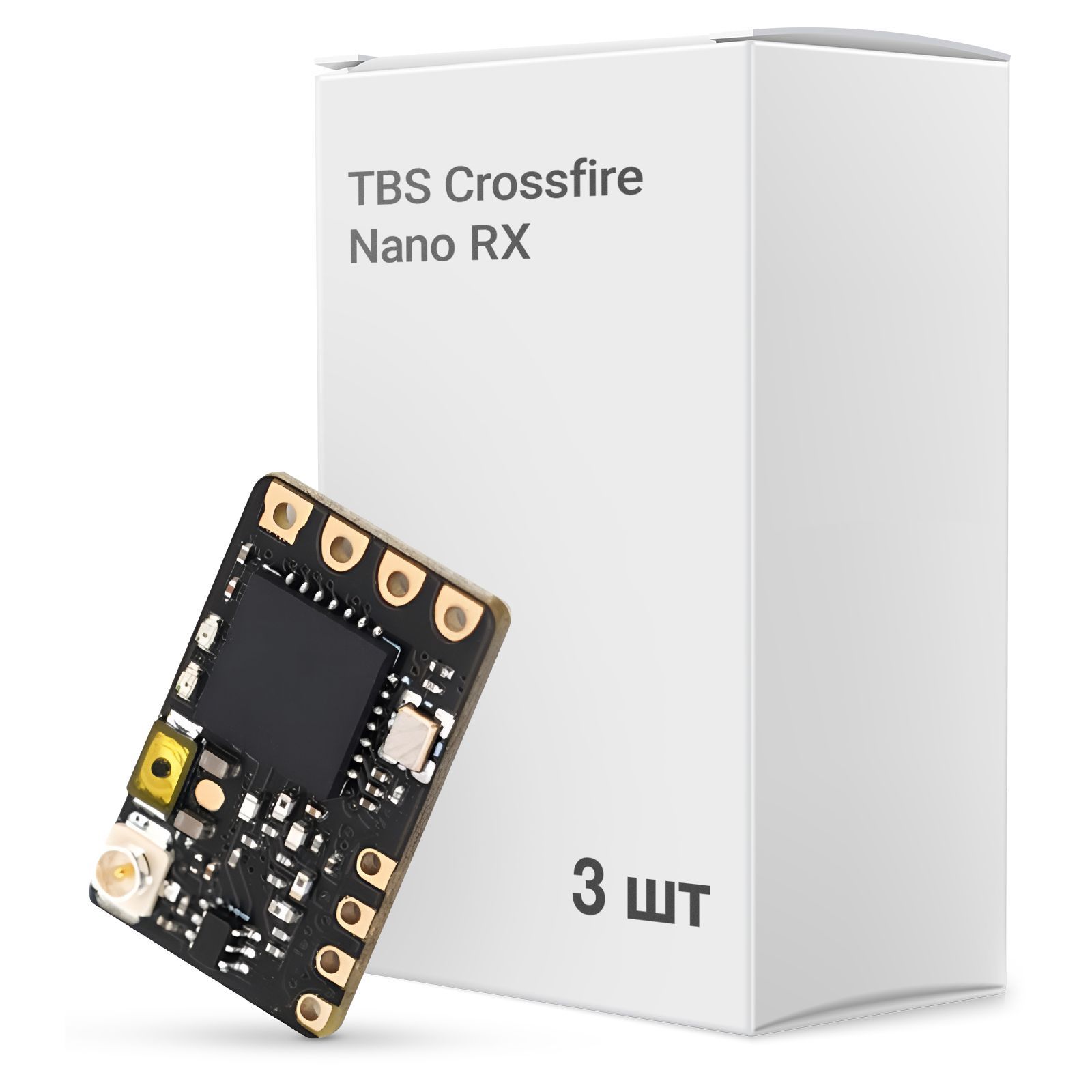 Приймач (RX) TBS Crossfire Nano RX без антени, упаковка 3шт. (CRSF-NANO ...