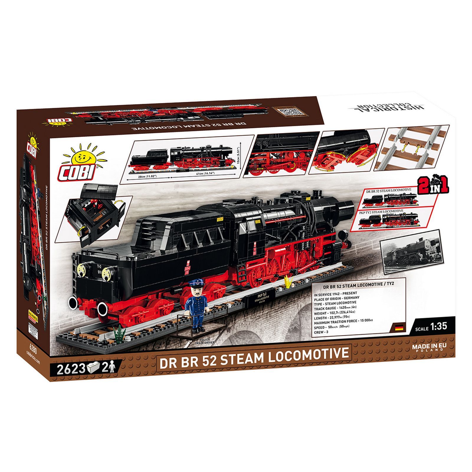 Конструктор Cobi Локомотив DRB Class 52 Эксклюзивный набор 1:35, 2623 ...